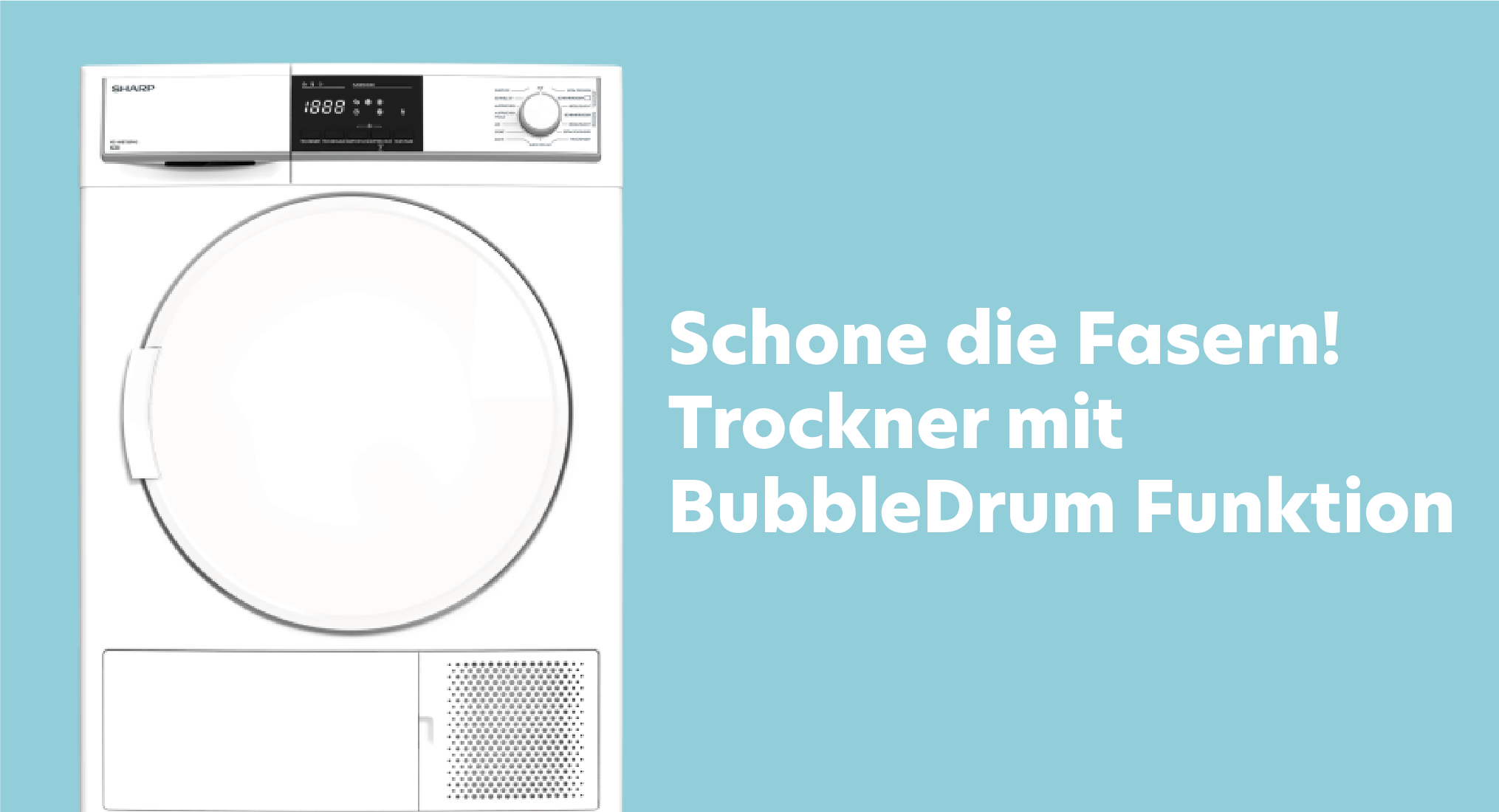 Sharp KD-HHB7S7PW2-DE Wärmepumpentrockner, 386,99 EUR